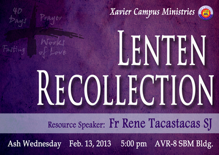 Xavier University - Lenten Recollection