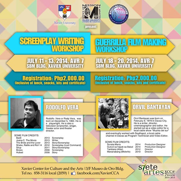 Xavier University - Screenplay Writing and Guerilla Filmmaking Workshops