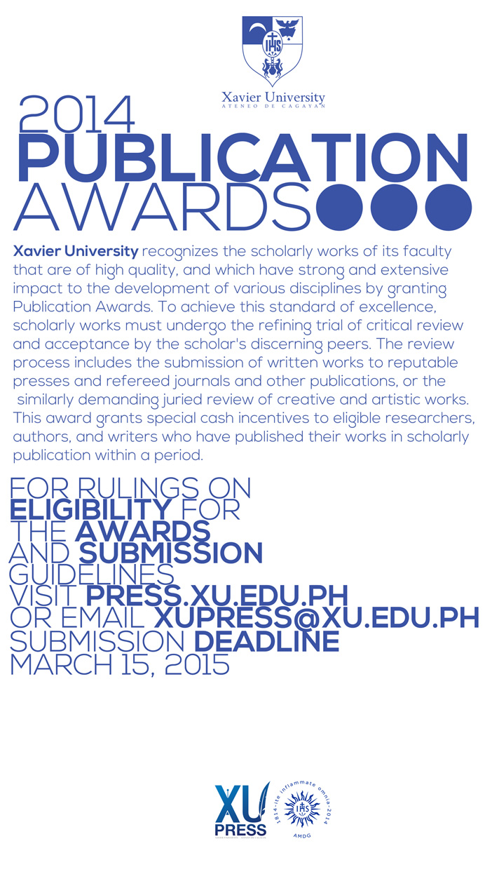 Xavier University - 2014 Publication Awards