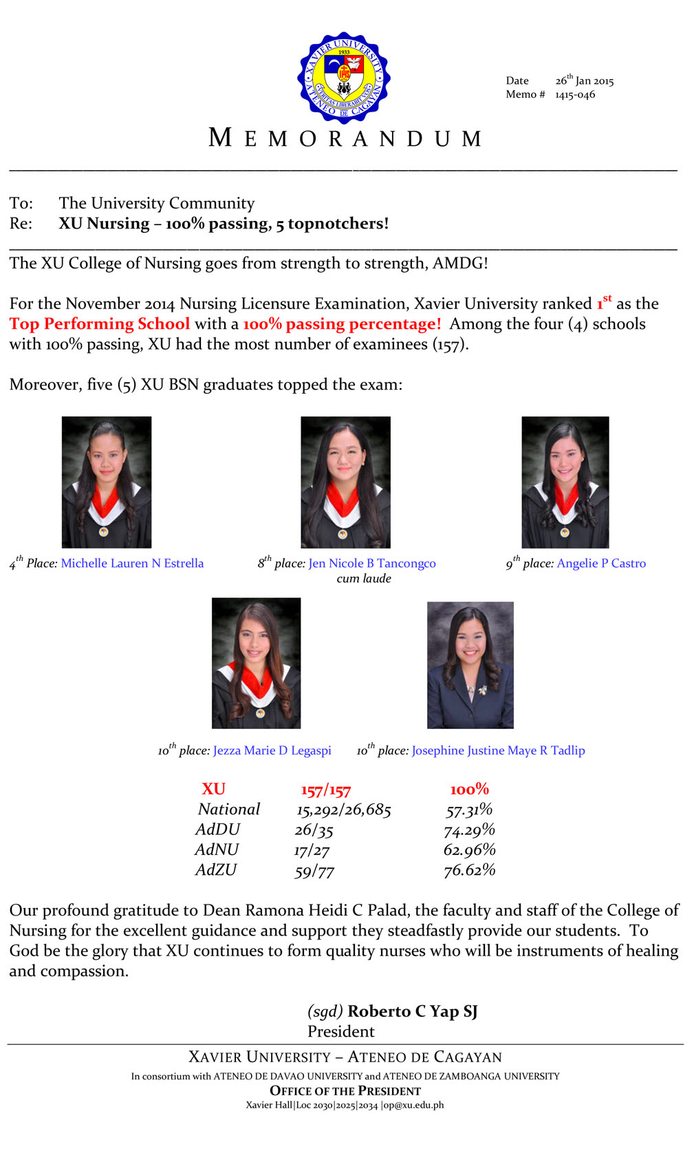 Xavier University Dean Of Nursing at Eric Mullins blog