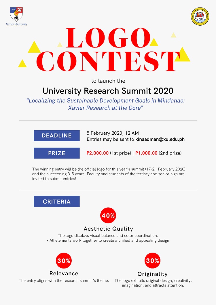 Xavier University - LOGO CONTEST: University Research Summit 2020